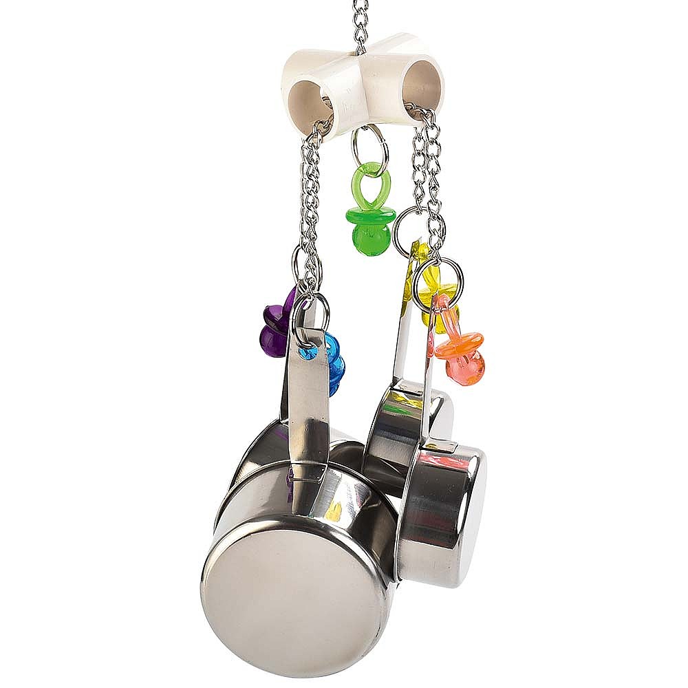 Pan Clacker Parrot Toy - MG Hand Reared Birds